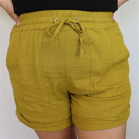 Linen Drawstring Shorts Lizabella