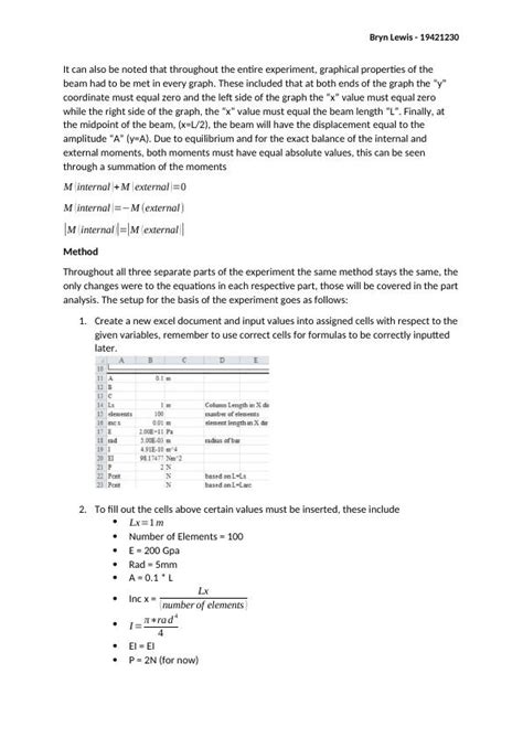 Practical Experiment Column Buckling Analysis And Modelling