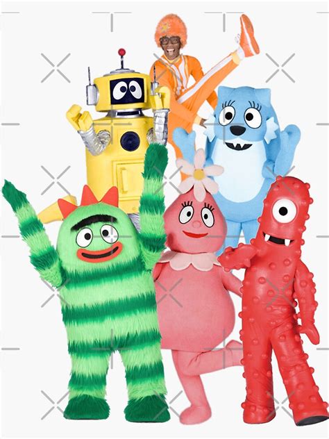 Yo Gabba Gabba Sticker For Sale By Fashion Ciiity Redbubble