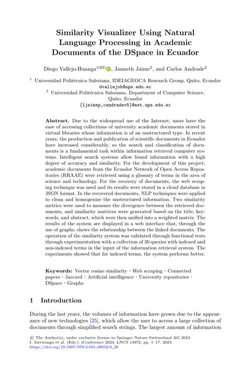 PDF Similarity Visualizer Using Natural Language Processing In