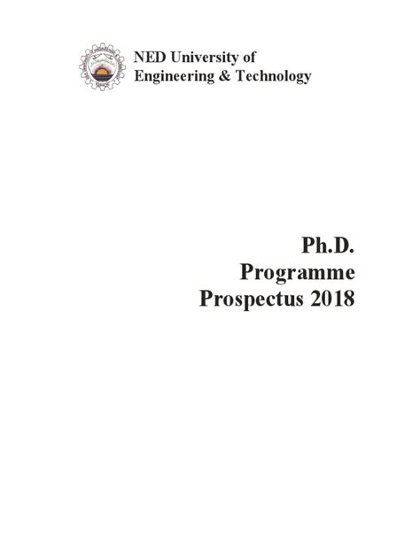 Phd Prospectus 2018 Pdf Concrete Reinforced Concrete