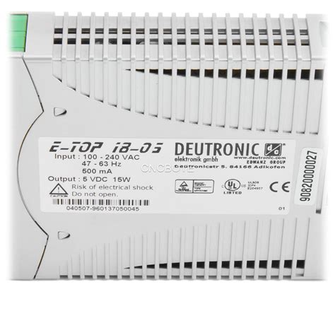 Buy Deutronic E Top 18 05 Power Supply From Cnc Bote