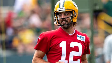 Photos Green Bay Packers Aaron Rodgers At 2021 Training Camp