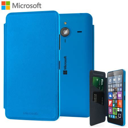 Housse Officielle Microsoft Lumia 640 XL Wallet Cover Bleue