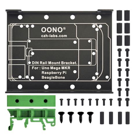 Din Rail Mount Bracket For Raspberry Pi Arduino Uno Mega Mkr Beaglebone