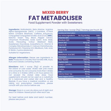 Fat Metaboliser Fat Metaboliser Drink 30 Servings Only £5 Sealions