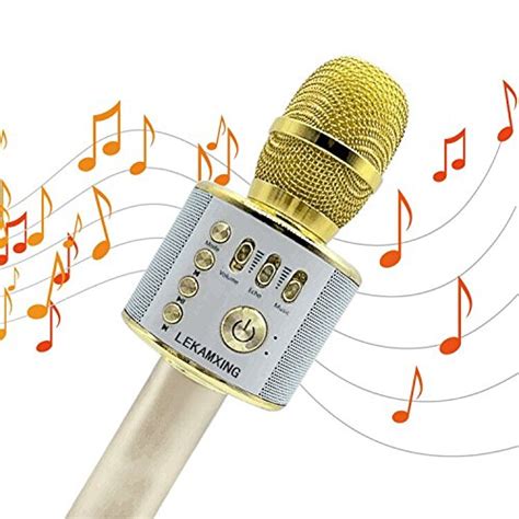 Bluetooth Karaoke Mikrofon Portable Handmikrofon Lautsprecher Player