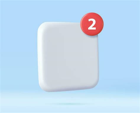 D Notification Alert Speech Bubble Vector Art At Vecteezy