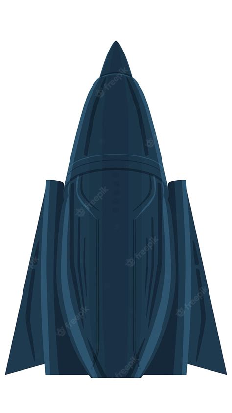 Premium Vector Cartoon Spaceship With Triangle Aggressive Form