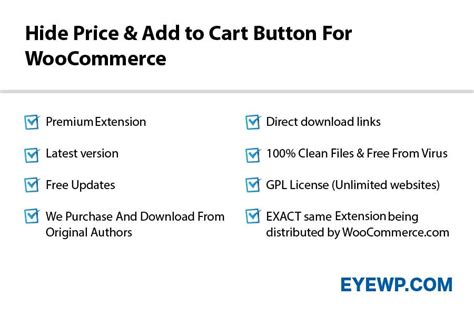 Woocommerce Hide Price And Add To Cart Button Plugin Version 141 Free
