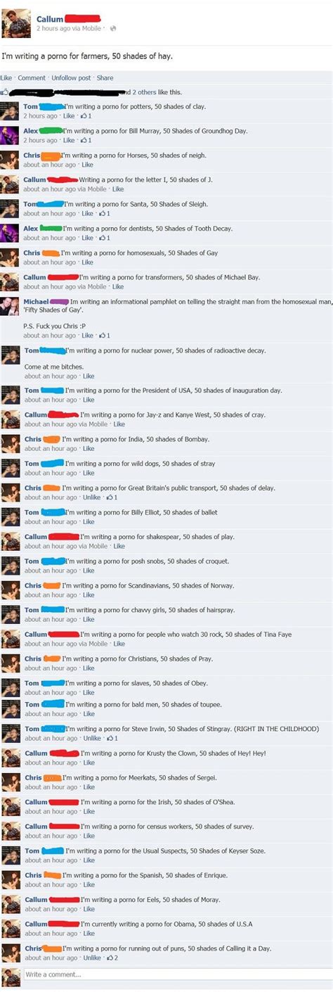 Im Writing A Porno For Farmers 50 Shades Of Hay Funny Pictures
