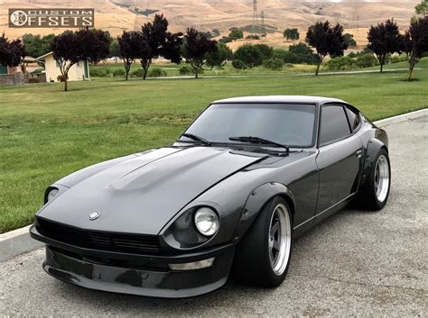 Wheel Offset 1972 Datsun 240z Nearly Flush Coilovers Custom Offsets