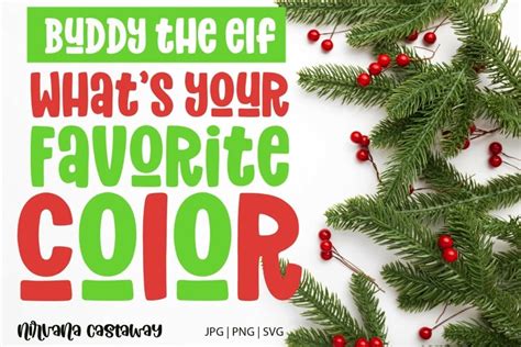 Buddy The Elf Quotes Sublimation Illustration