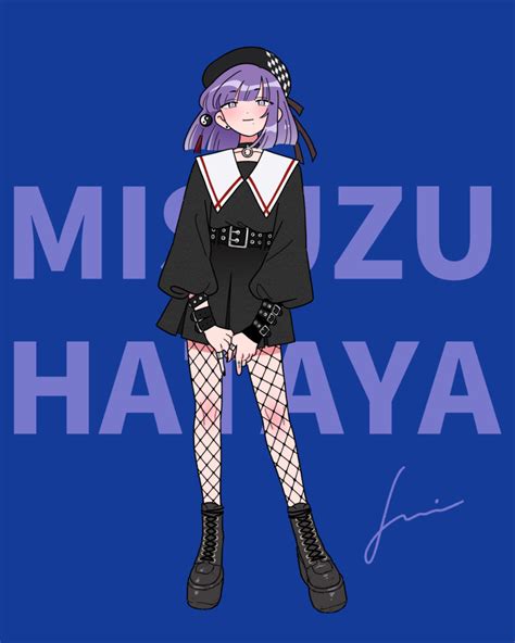 Safebooru Belt Beret Blue Background Blue Eyes Blue Hair Bob Cut