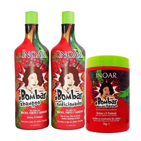 Kit Shampoo Condicionador 1L Máscara Argan Oil 1Kg