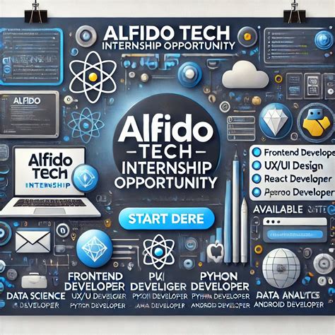 Alfido Tech On Linkedin Internship Career Techopportunity Frontend
