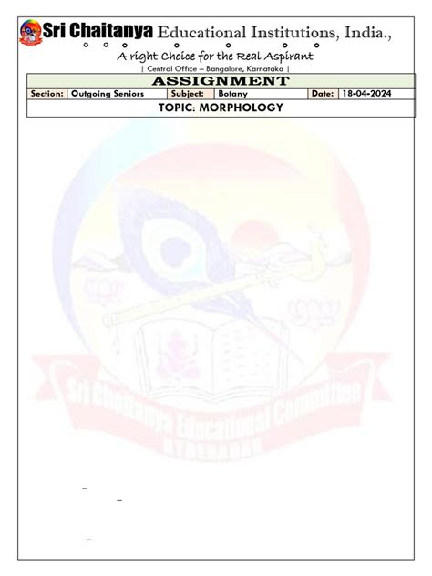 Botany Assignment 1 Pdf Botany Assignment 1 Pdf