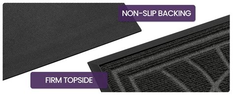 Dexi Door Mat Front Entrance 2x4 Large Rubber Indoor Mats Waterproof