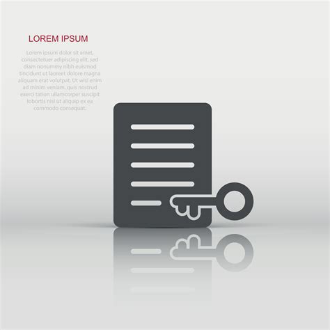 Password Account Icon In Flat Style Keyword Vector Illustration On