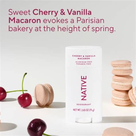 Native Deodorant Cherry And Vanilla Macaron Aluminum Free For Women