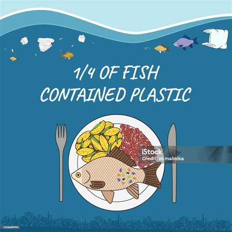 More Plastic Than Fish In The Sea By 2050 Stock Illustration Download