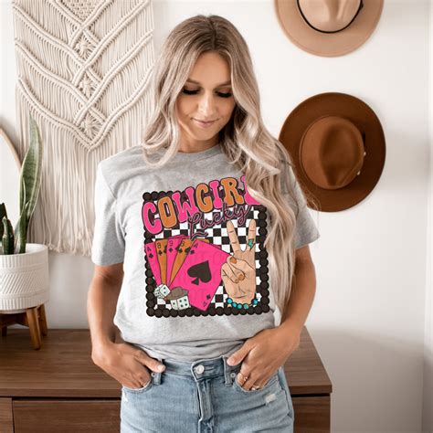 Cowgirl Lucky Dtf Heat Transfer