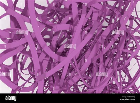 Colorful 3D Rendering CGI Composition Geometric Bunch Of Messy