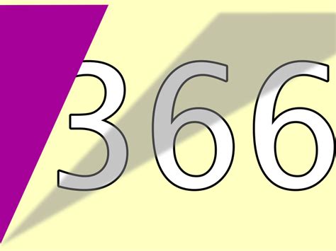 Numbers: Number 366