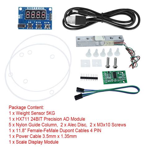 Youmile HX Weight Sensor Module Kit Digital Load Cell Weight Sensor A D Module KG Portable