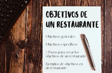 Objetivos De Un Restaurante