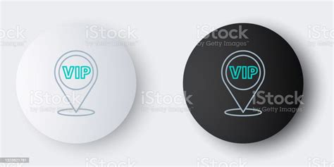회색 배경에서 격리된 라인 위치 Vip 아이콘입니다 다채로운 개요 개념 벡터 0명에 대한 스톡 벡터 아트 및 기타 이미지 0