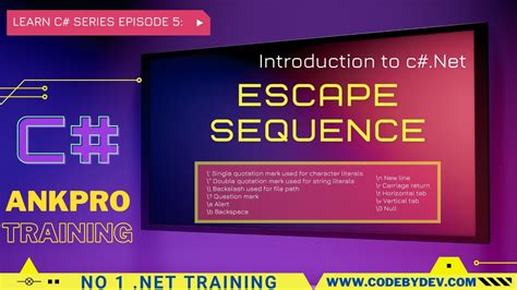 c beginner to advanced lesson 5 escape sequence non printable