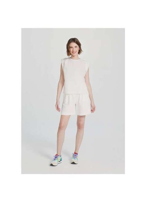 Blusa Feminina Muscle Tee Em Tricoline Branco Vestido Para Trabalho