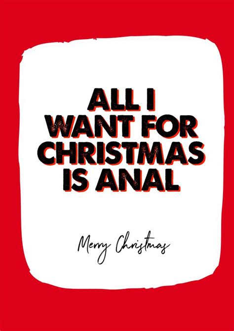 Anal Xmas Christmas Card 30497 Thortful