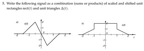 solved 5 write the following signal as a combination sums
