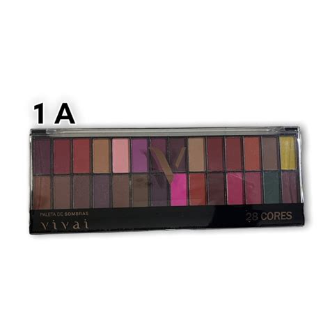 Paleta De Sombras Matte Metalica 28 Cores Vivai 1 Paleta