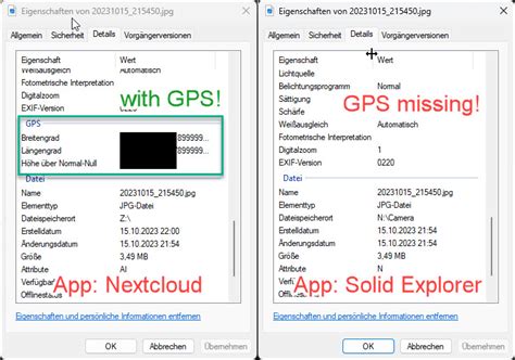 Gps Info In Metadata Getting Lost When Using Nextcloud Android