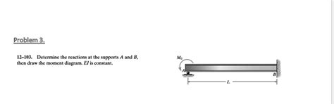 Solved Problem 3 12 103 Determine The Reactions At The Supports A