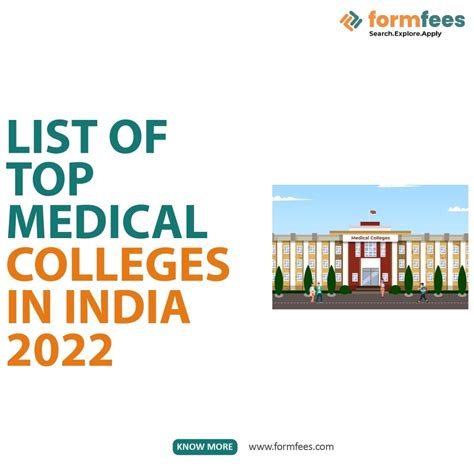 List Of Top Medical Colleges In India 2022 Formfees