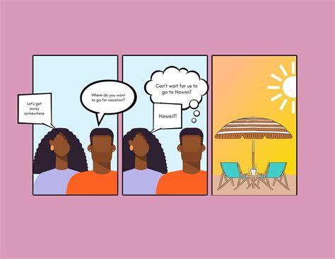 Comic Strips Purple Customizable Postcard Template Shutterstock