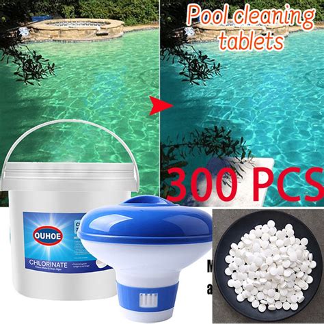 10 300pcs Chlorine Tablets Multifunction Effervescent Tablets For Tub