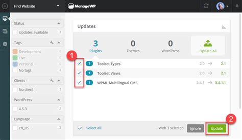 Using Managewp To Update Wpml On All Your Client Sites Wpml