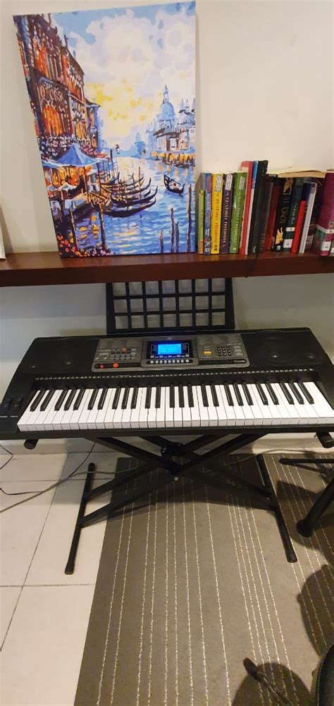 Premium MIDI 61 Key Music Keyboard With Stand Hobbies Toys Music Media Musical