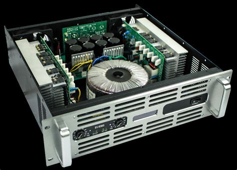 Ev 6300 2 X 450w Pro Power Amplifier Class Ab Cooling In Two Dc Fans