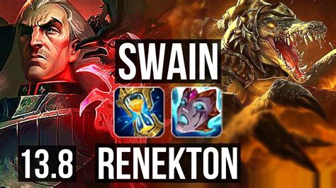 SWAIN Vs RENEKTON TOP 6 1 4 1000 Games 1 2M Mastery Dominating