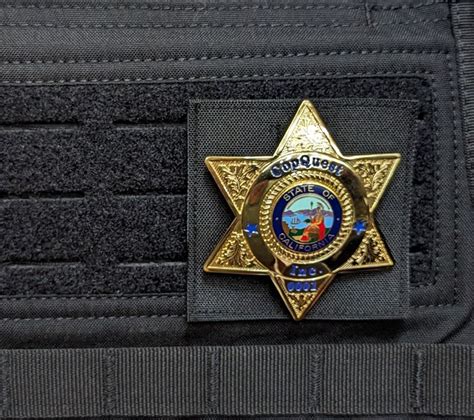 Hook Back Duty Badge Adapter For Tactical Vests