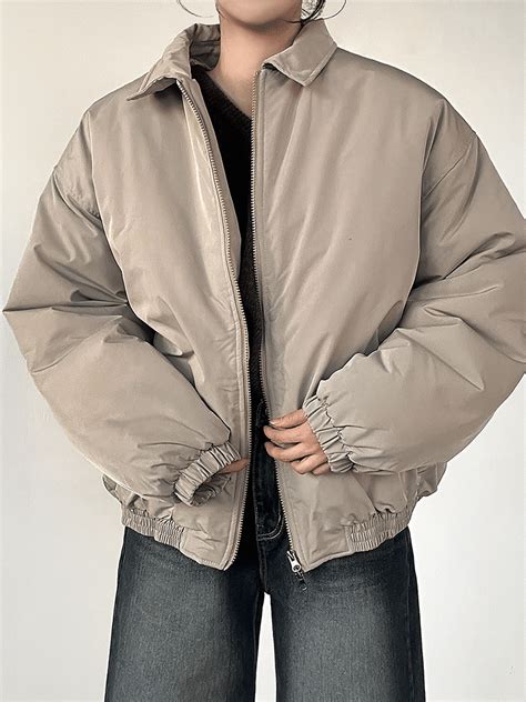 이너니티 하이넥 카라 오버핏 점퍼 웰론 패딩 4color