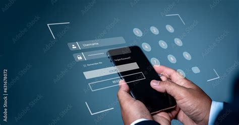 Business With Technology Concepts Of Surveillance And Security Scanning Of Digital Program