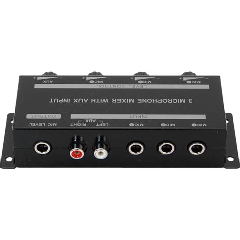 Pro1348 Pro2 3ch Microphone Mixer With Aux Input Including 3x