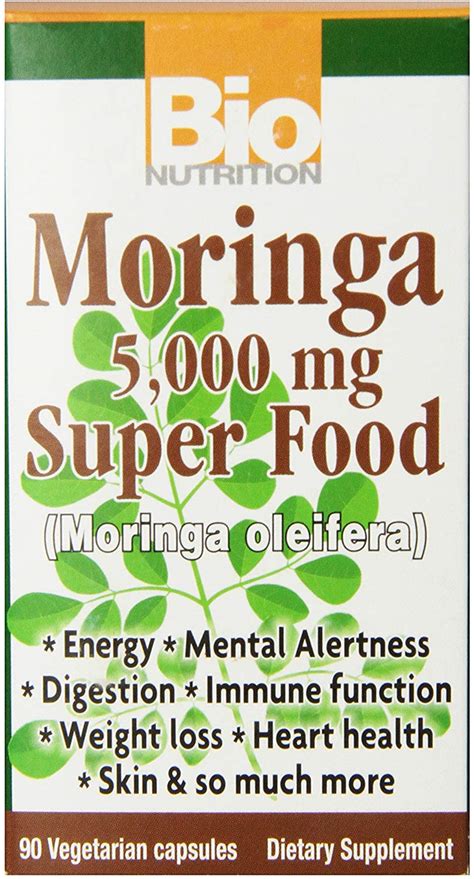 Bio Nutrition Moringa 5000 Mg Super Food 90 Ct Fresh Health Nutritions